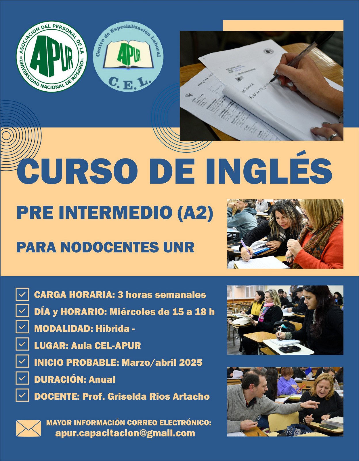 Inscripción abierta para el Curso de Inglés Pre Intermedio (A2) en el ...